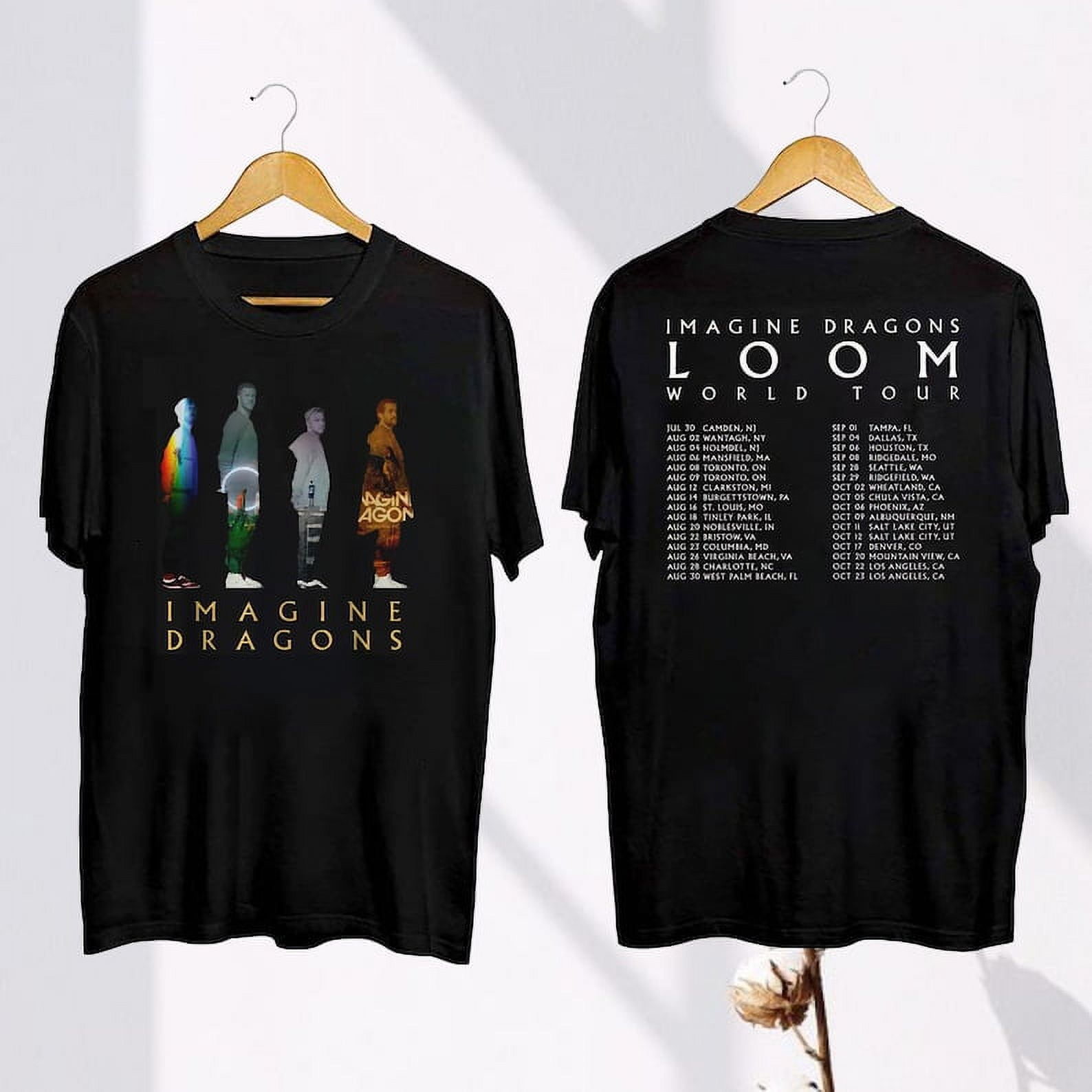 Graphic Imagine Dragons Loom Tour 2024 T-Shirt, Imagine Dragons Band ...
