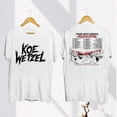 Graphic Koe Wetzel Damn World Tour 2024 Shirt, Koe Wetzel Fan Gift, Koe Wetzel Rock Country 2024 ...
