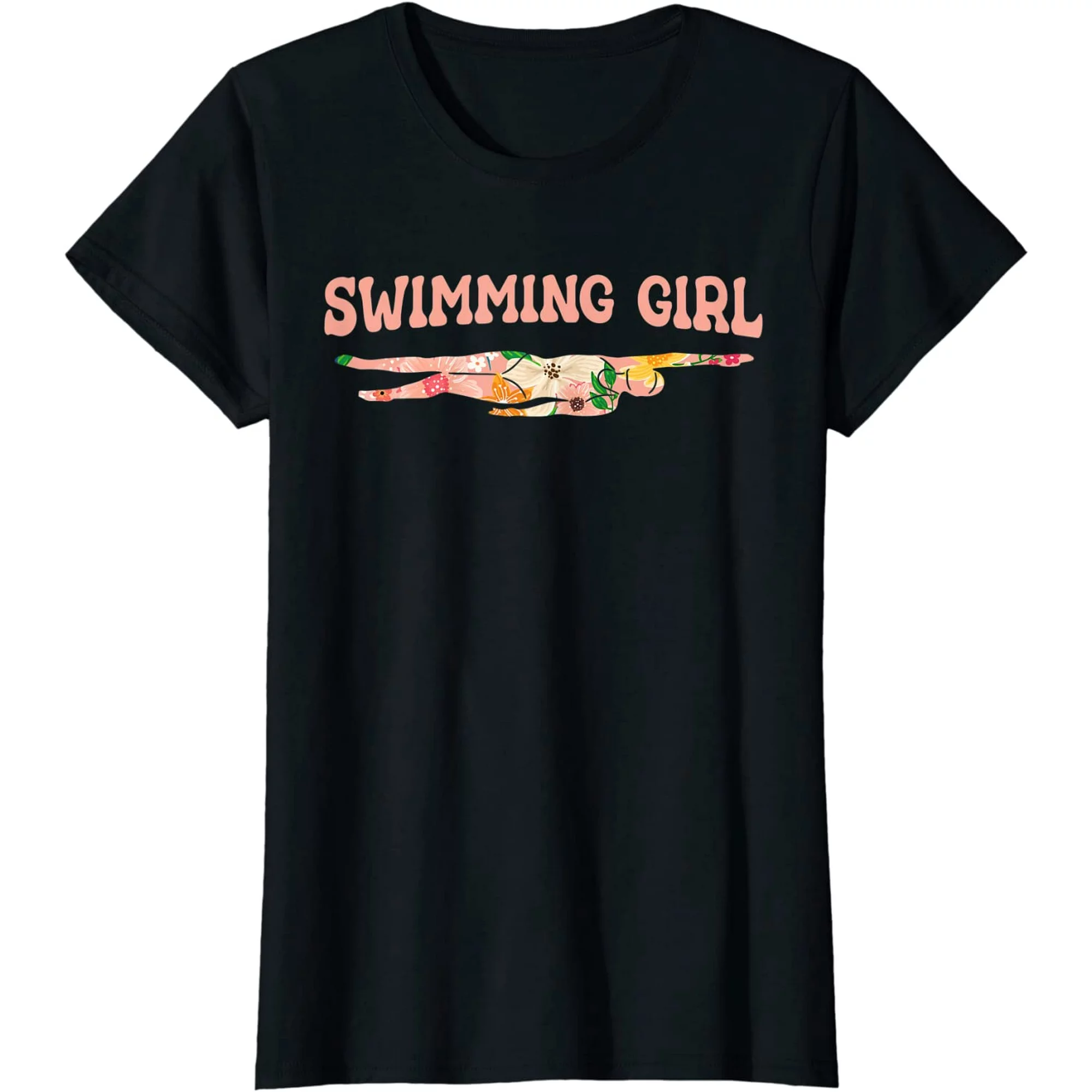 Graphic And Letter Print T Shirt Women Tops Funny Swimming Sport Pool Sea