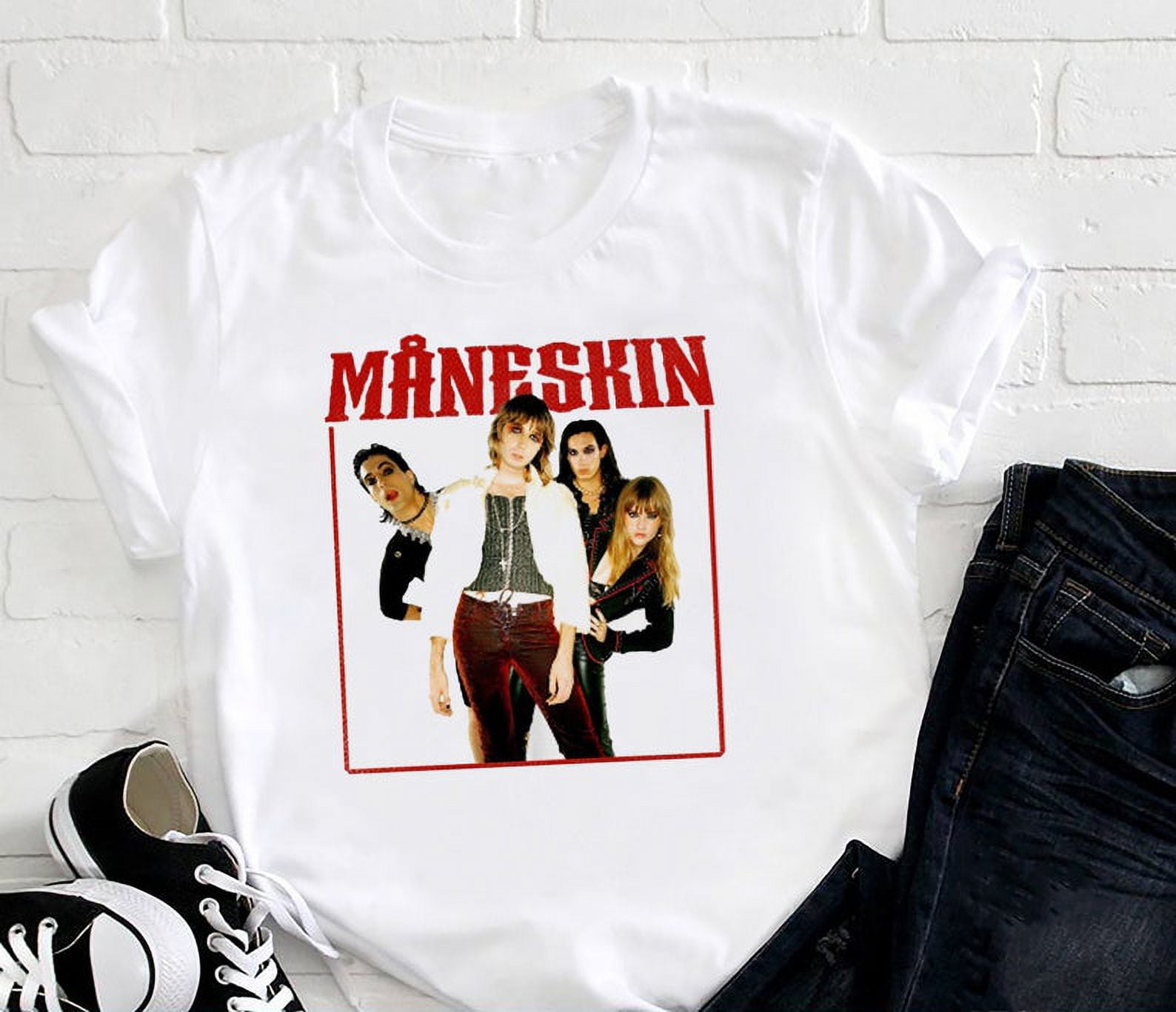 Graphic Maneskin MÃ¥neskin Band Shirt, Maneskin Rush World Tour 2023 Shirt, Maneskin Rock Band ...