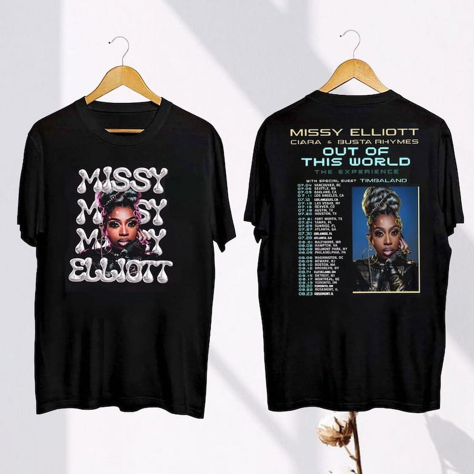 Graphic Missy Elliott 2024 Tour Shirt, Missy Elliott Out of This World ...