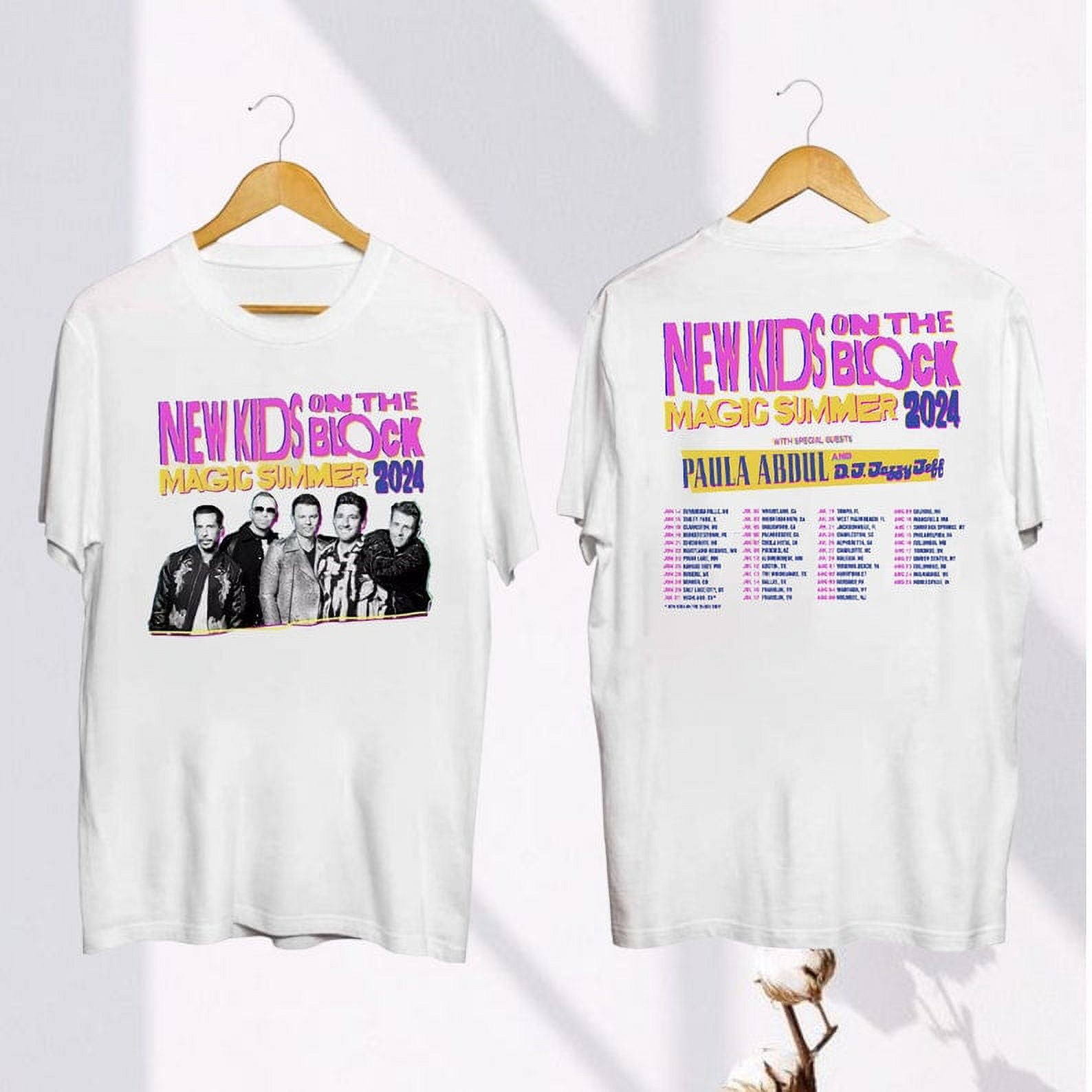 Graphic NKOTB 2024 Tour T-Shirt, New Kids on the Block The Magic Summer ...