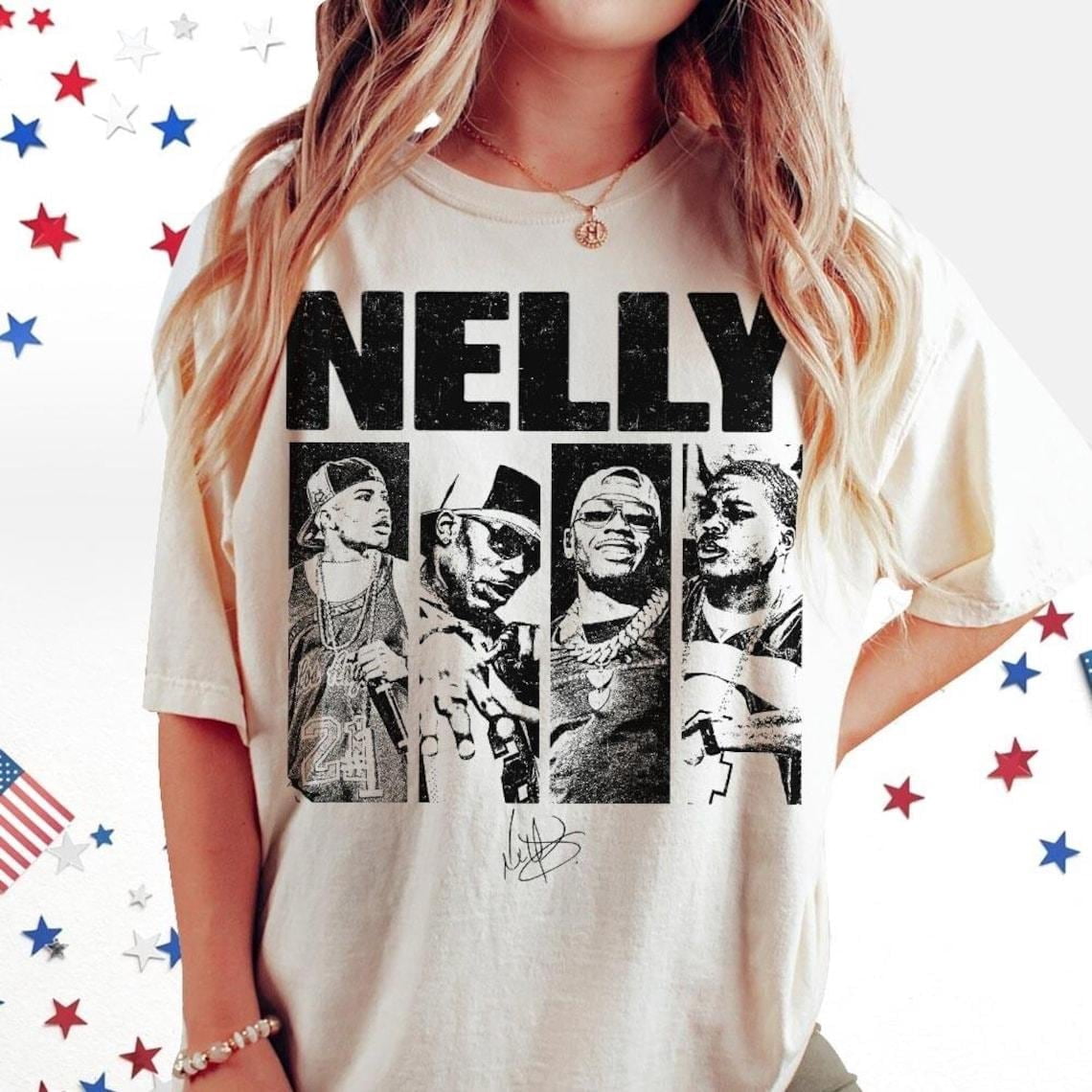 Graphic Nelly Rapper Vintage 90s Bootleg T-shirt, Nelly Shirt, Retro ...