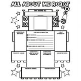 Scholastic Liza Charlesworth All-About-Me Robot 17” x 22” Posters (10 ...