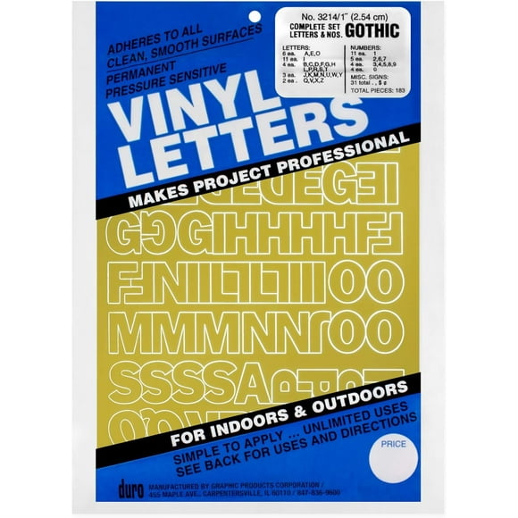 Vinyl Letter Stickers