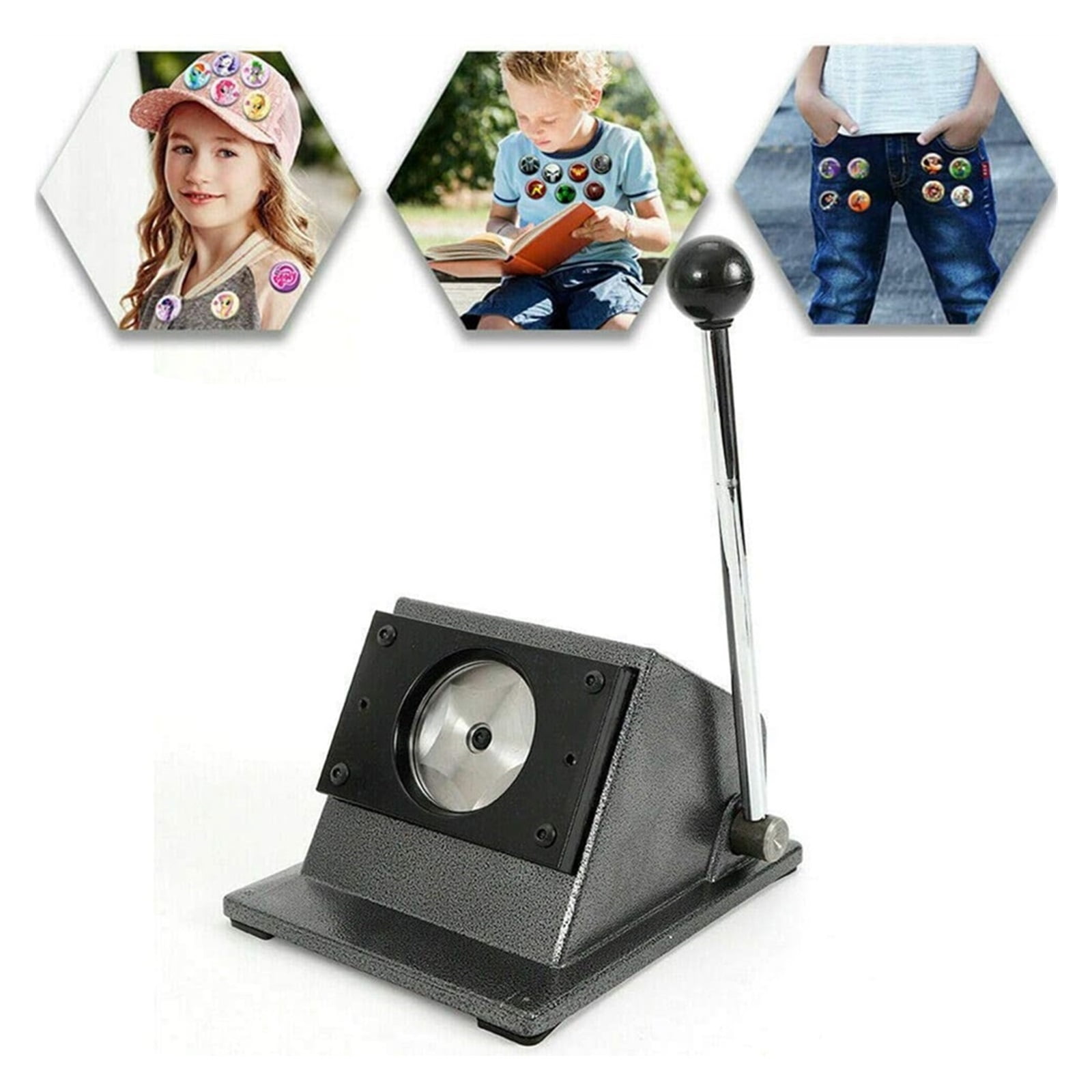 Graphic Punch Die Cutter Badge Making Machine DIY Circular Cardboard ...