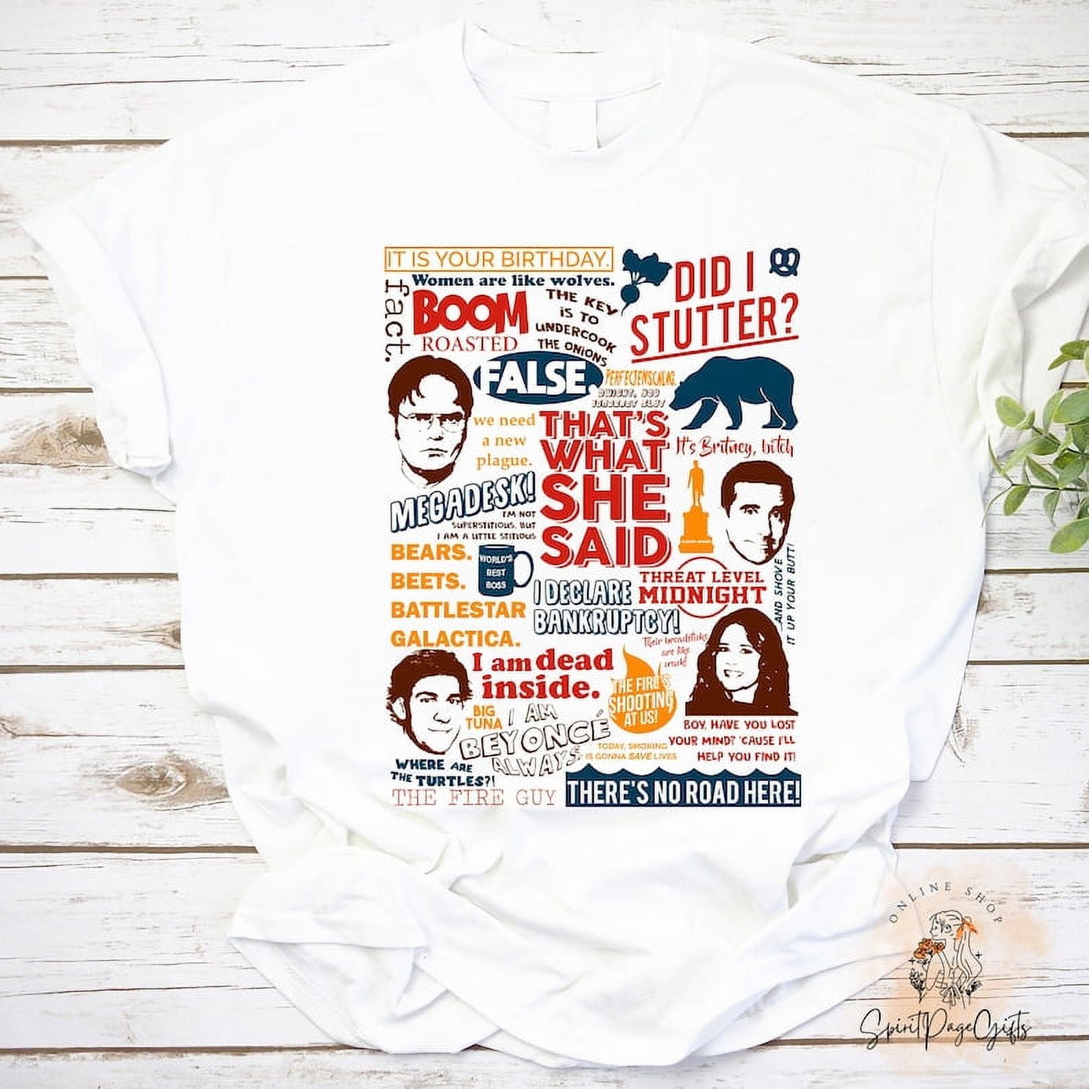 Graphic Quotes Colors The Office T-Shirt, Michael Scott Shirt, Dwight ...