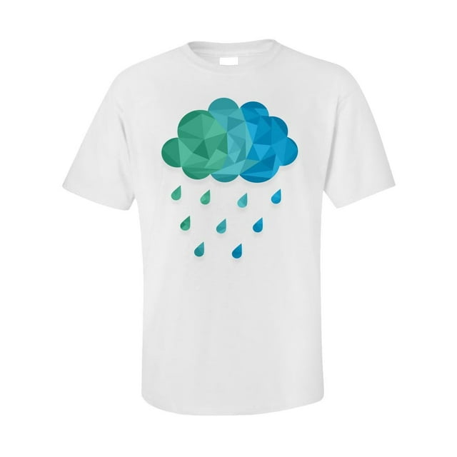 Graphic Rain Cloud Art Shirt, Weather Tee, Unique Cloud Tee, Gift For ...