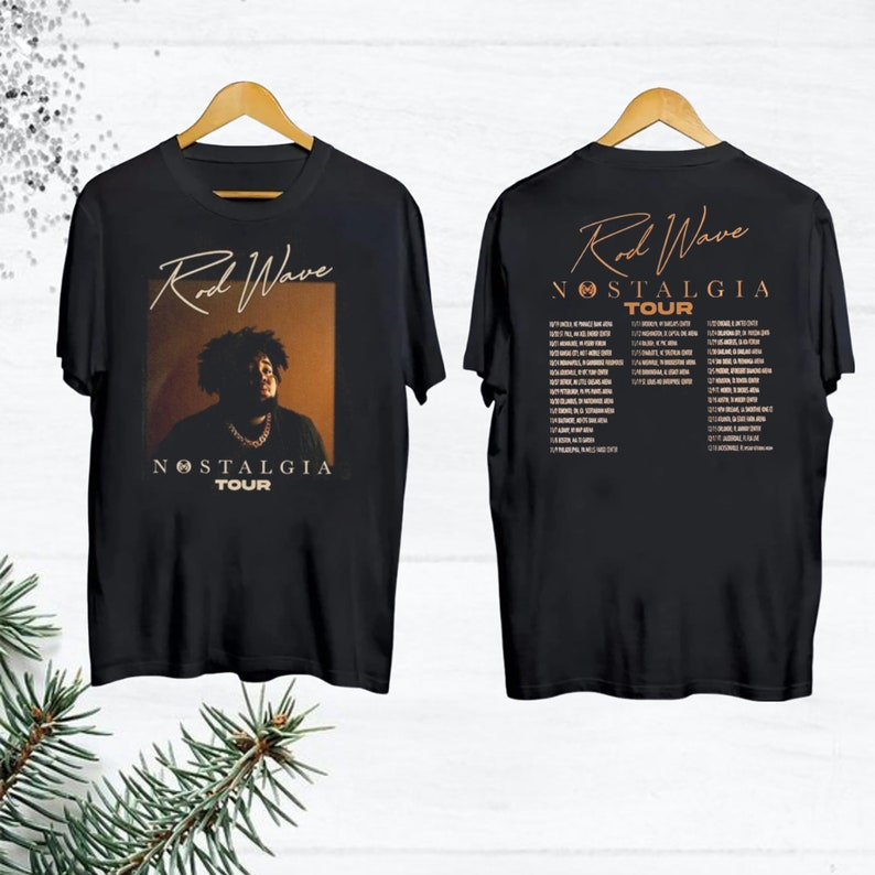 Graphic Rod Wave Nostalgia Tour 2023 Shirt, Rod Wave Merch, Rod Wave ...