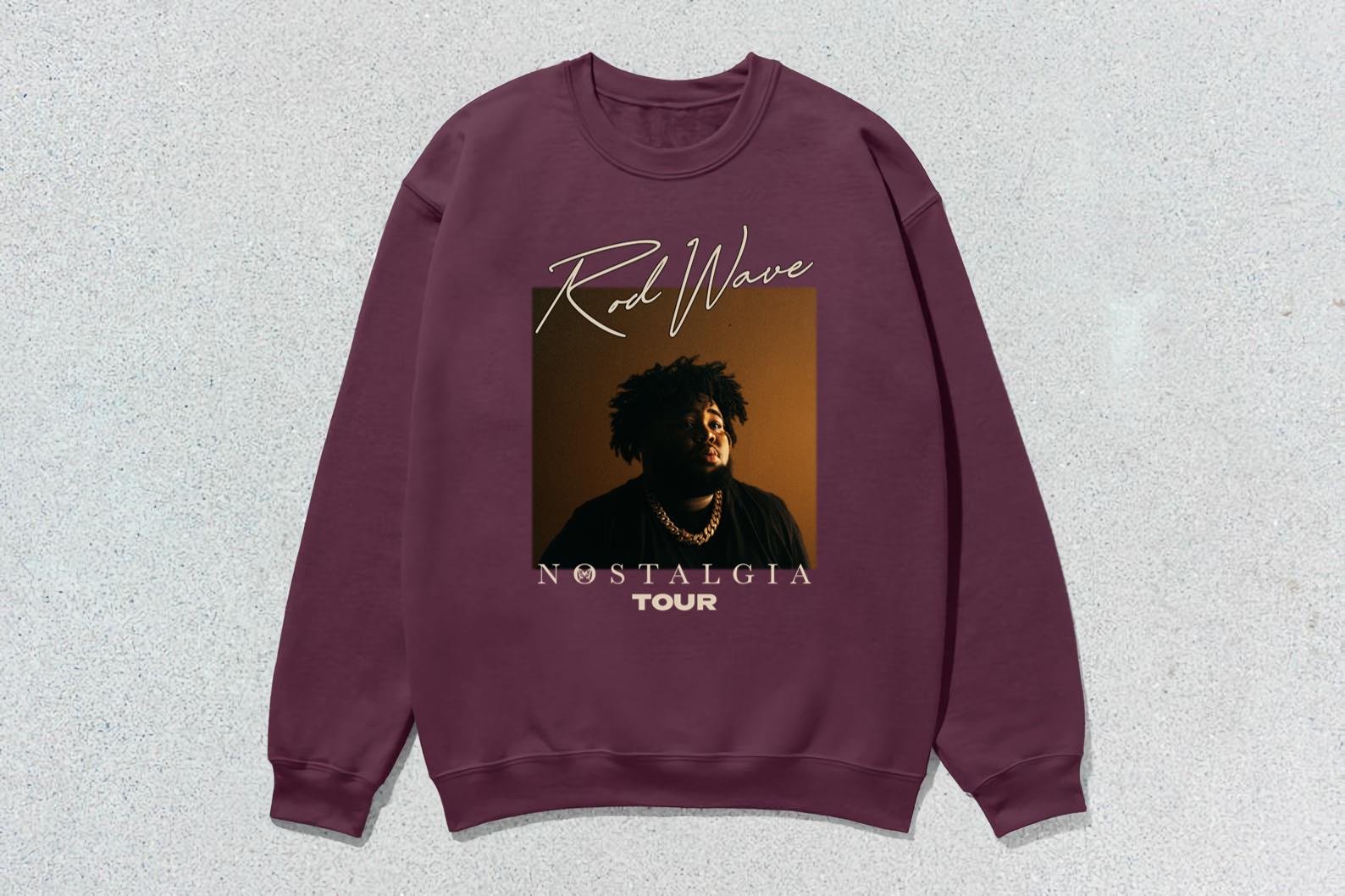 Graphic Rod Wave Nostalgia Tour 2023 Shirt, Rod Wave Merch, Rod Wave ...