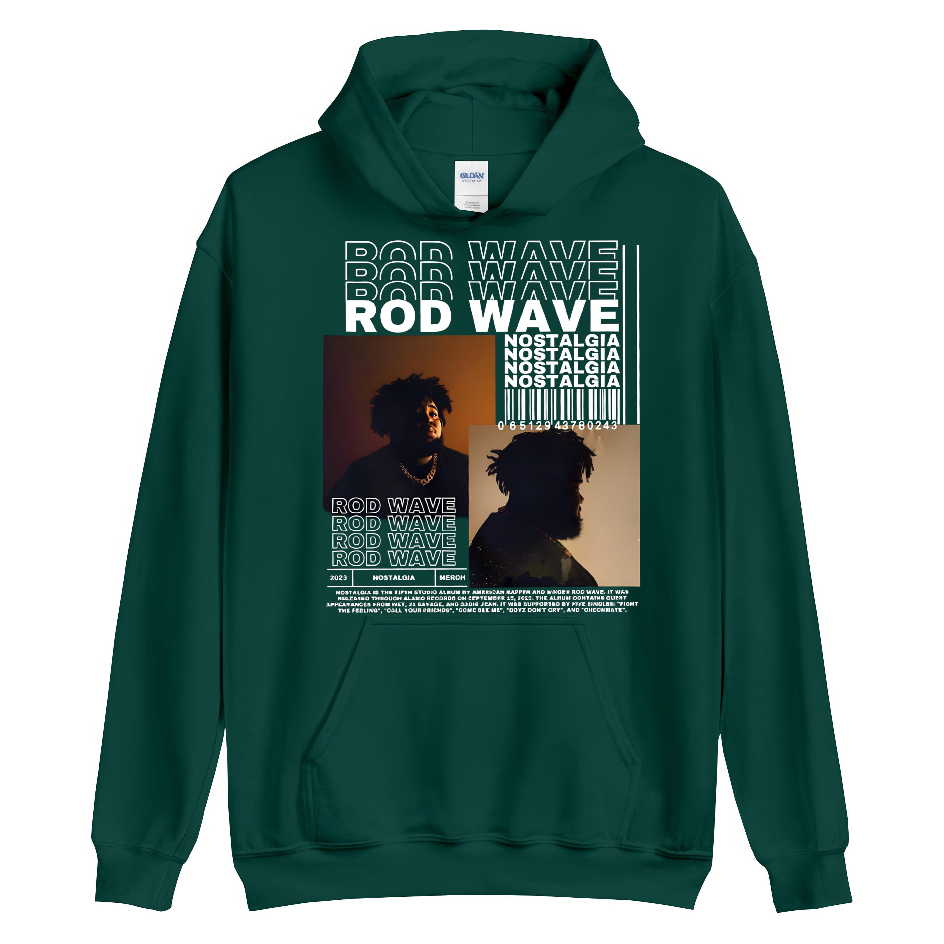 Graphic Rod Wave Signature Shirt, Rod Wave Nostalgia Tour 2023 Shirt ...