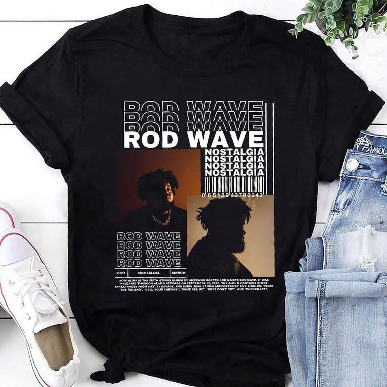 Graphic Rod Wave Signature Shirt, Rod Wave Nostalgia Tour 2023 Shirt ...