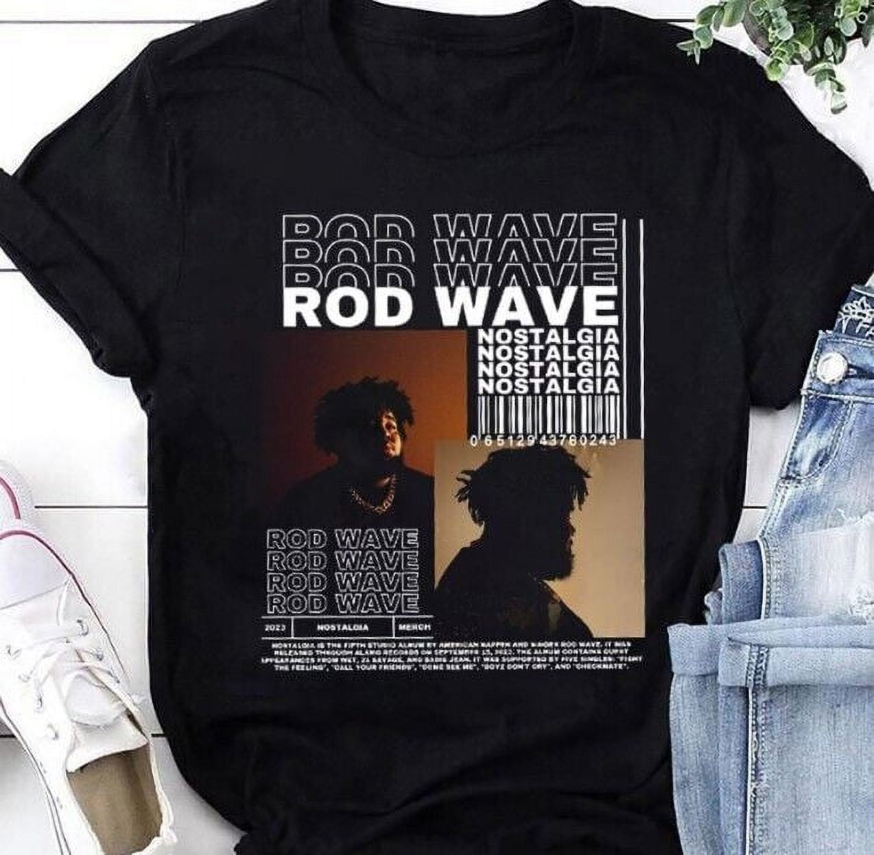 Graphic Rod Wave Signature Shirt, Rod Wave Nostalgia Tour 2024 Tee ...
