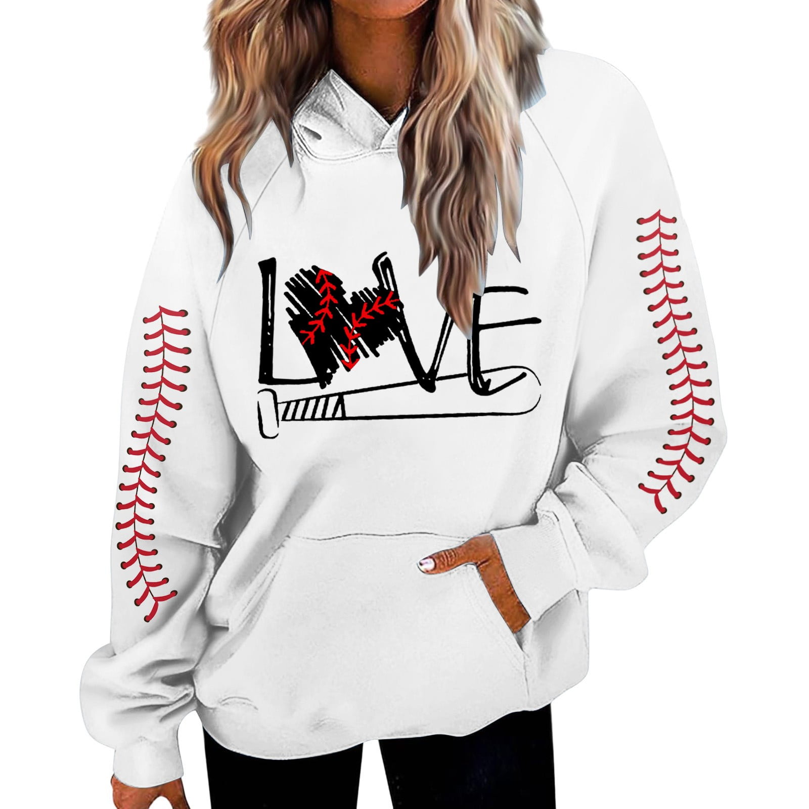 Graphic Solid Color Sweatshirt For Juniors Teen Girls Clearance Relaxed ...