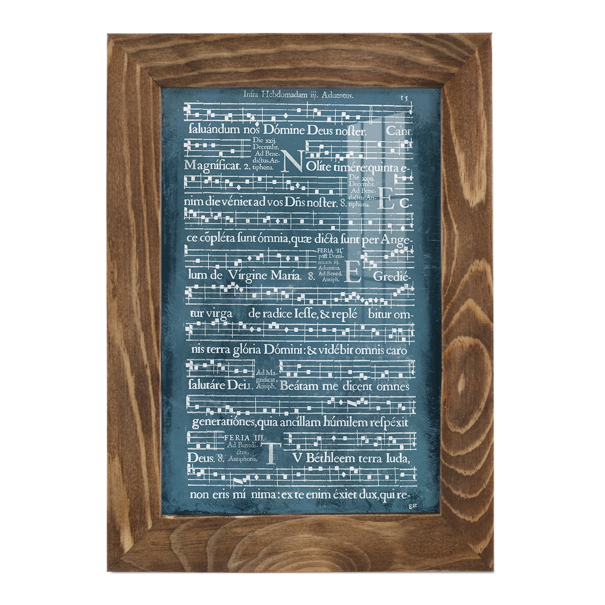 Graphic Songbook II - Framed Print w/glass - Walnut - Walmart.com
