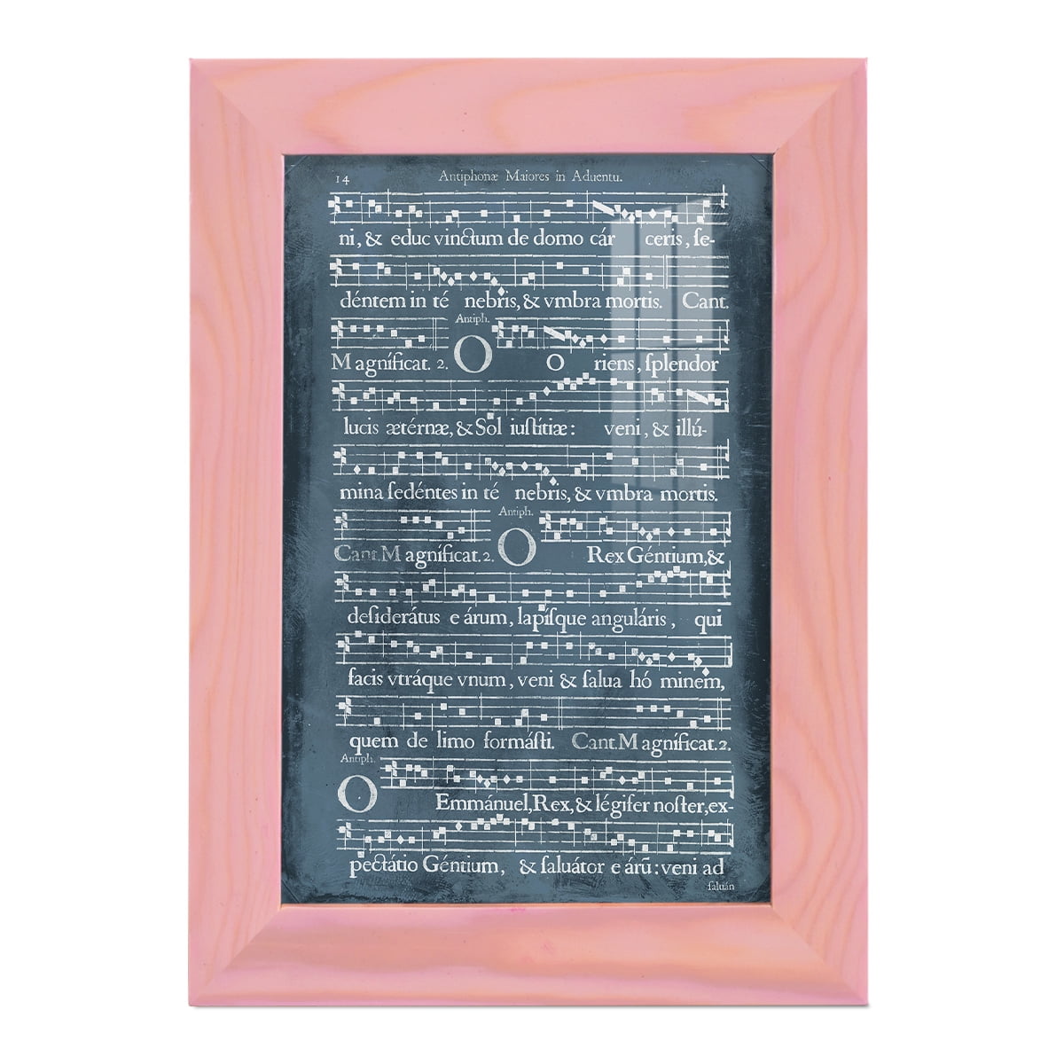 Graphic Songbook IV -Framed Print w/glass-Sunset Pink - Walmart.com