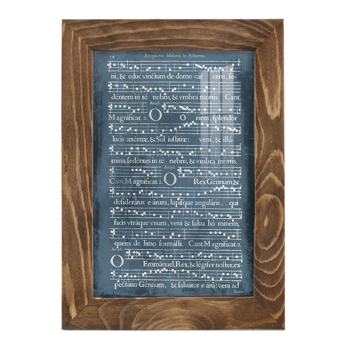 Graphic Songbook IV -Framed Print w/glass-Walnut - Walmart.com