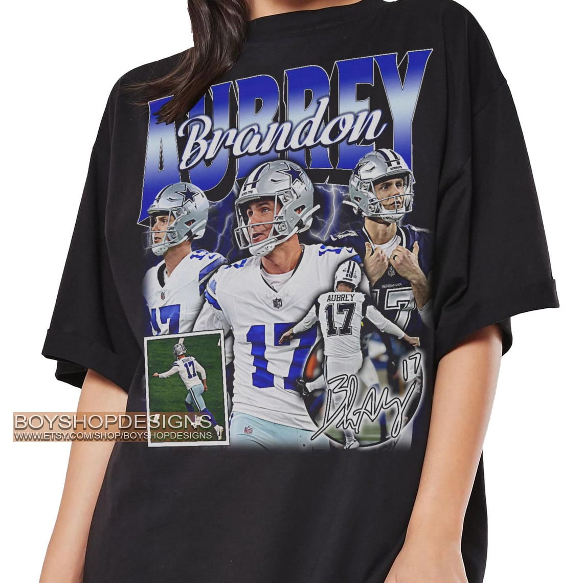 Graphic Style Brandon Aubrey T-Shirt, Brandon Aubrey shirt, Vintage ...