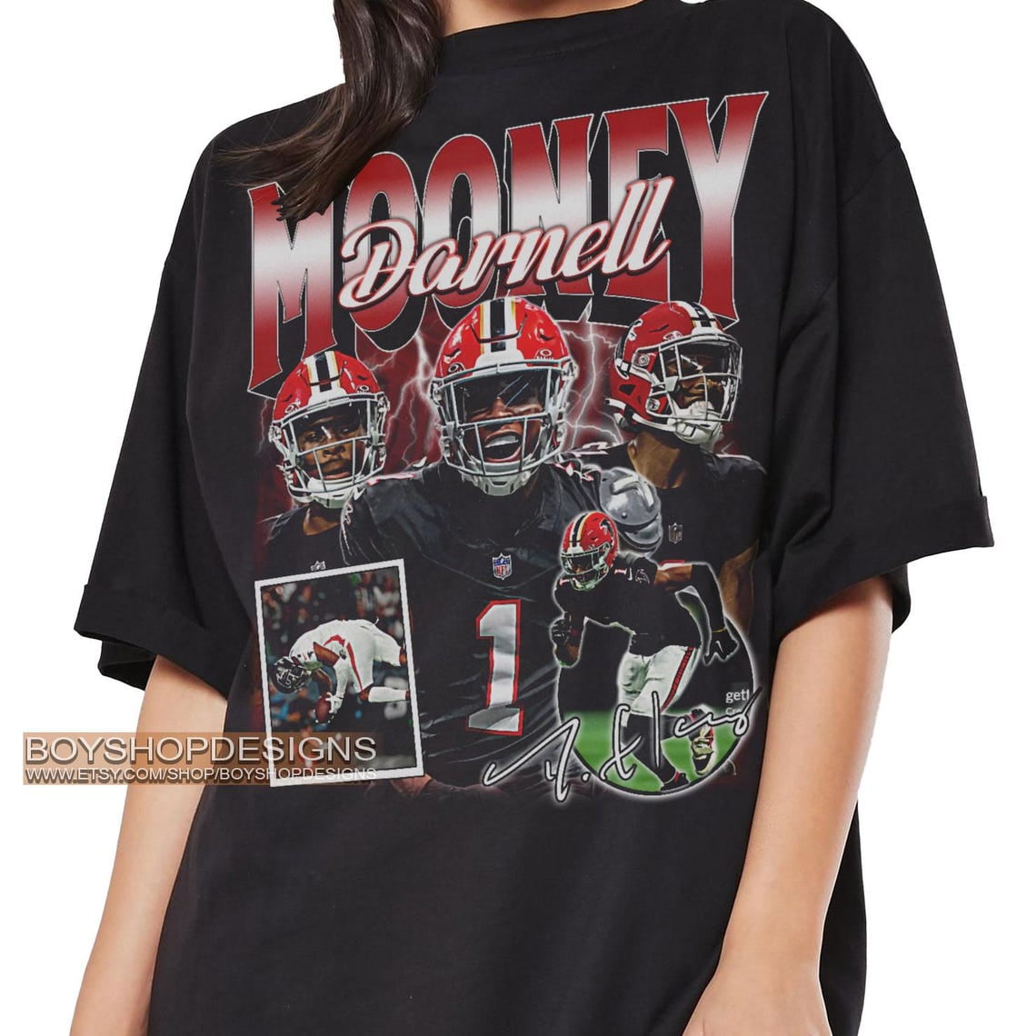 Graphic Style Darnell Mooney T-Shirt, Darnell Mooney shirt, Sport Tee, Retro American Football ...