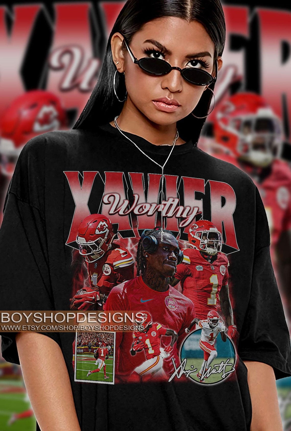 Graphic Style Xavier Worthy T-Shirt, Xavier Worthy shirt - Walmart.com