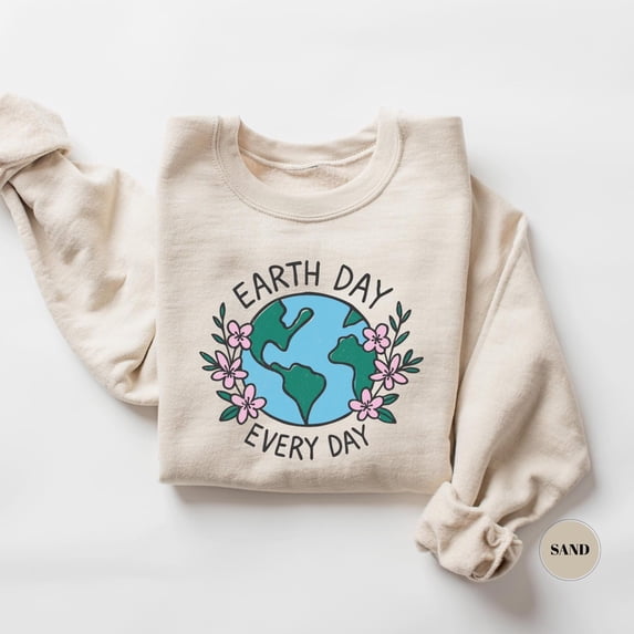 Graphic Sweatshirt for Everyday Earth Awareness, Eco-Friendly Design ...
