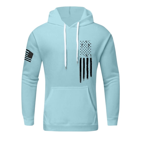 Graphic Sweatshirts for Men Hoodies for Men Graphic American Flag ...