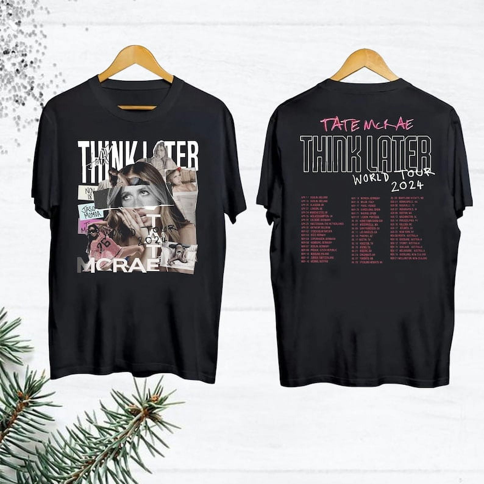 Graphic Tate McRae T-Shirt, Tate McRae The Think Later World Tour 2024 Tour Shirt, Tate McRae ...