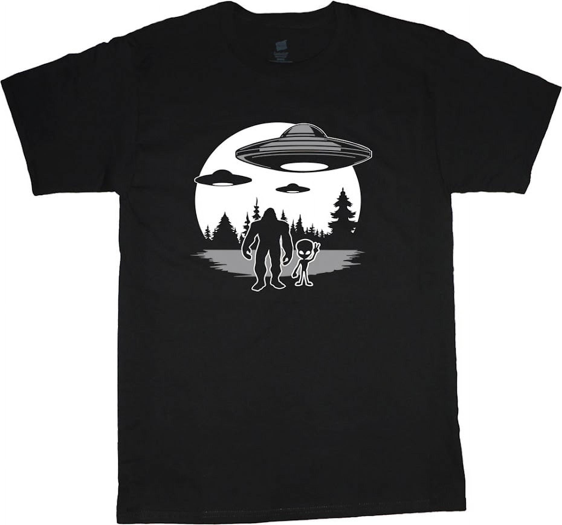 Graphic Tees Mens Funny T-shirts Sasquatch Alien Bigfoot - Walmart.com