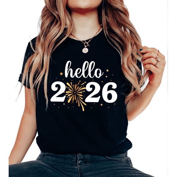 Graphic Tees White Shirts Print Tshirt S-5XL2026 Happy New Year Leopard ...