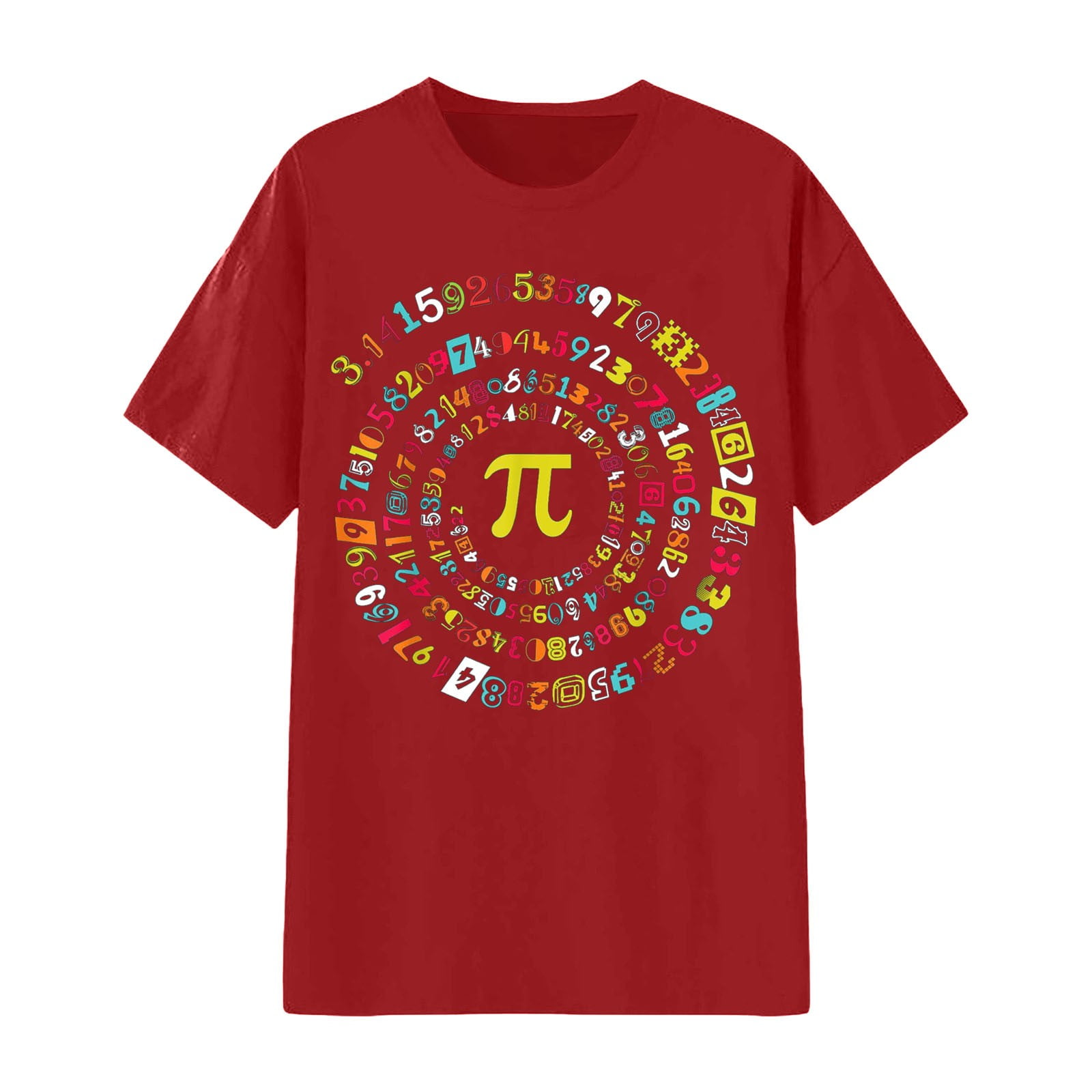 Graphic Tees Women Print Short Sleeve Casual Summer Holiday Crew Neck ...