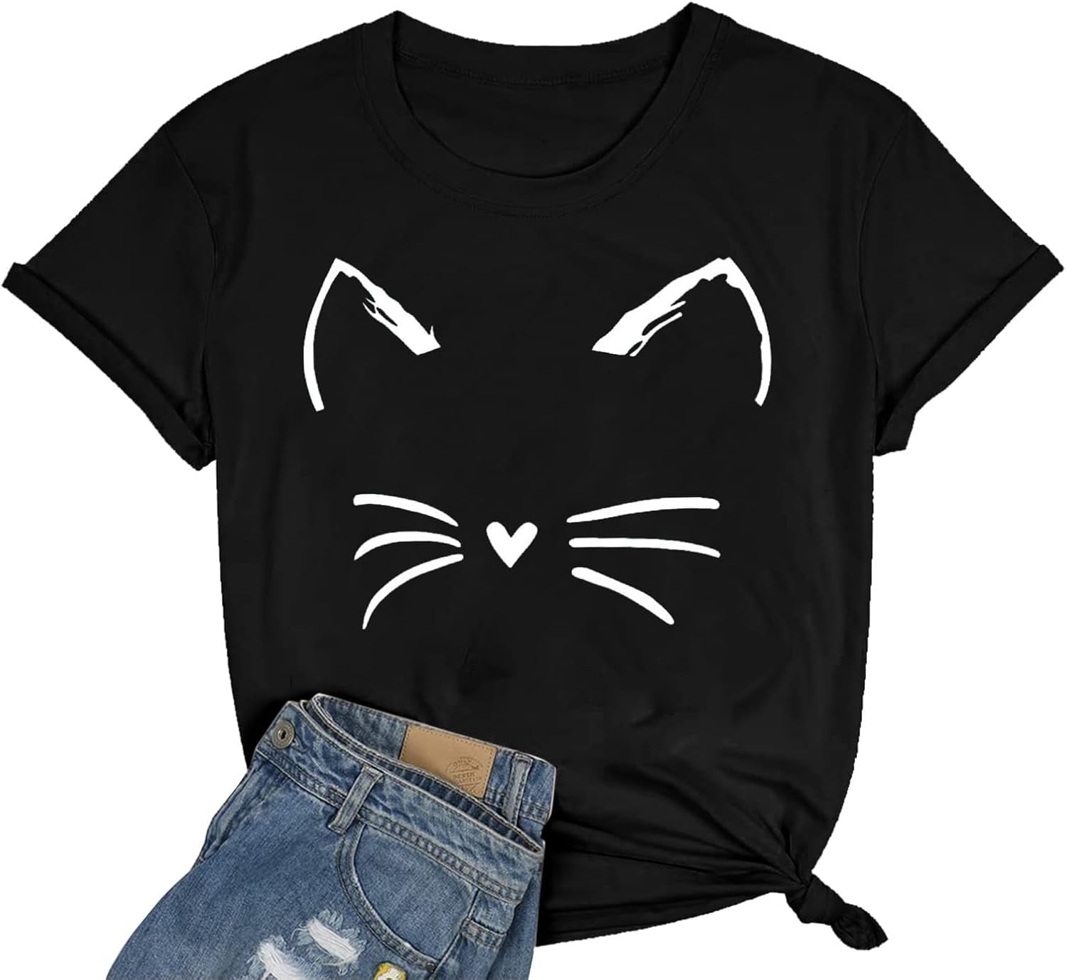 Graphic Tees for Women Oversized Cute T Shirt Junior Tops Teen Girls ...