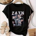 Graphic Zayn Malik T-Shirt, Stairway To The Sky Shirt,Maroon color,size ...