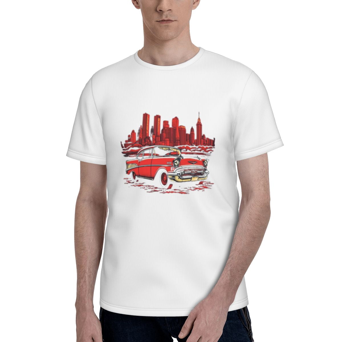 Graphic tees Classic Car Vintage T-Shirts for Men (37) 3XL - Walmart.com