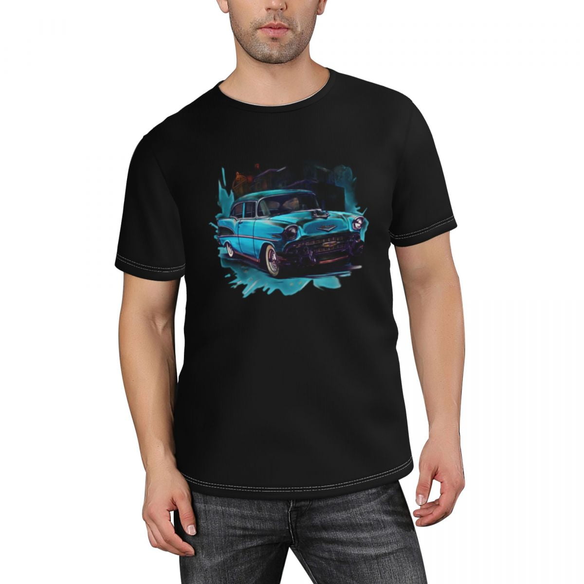 Graphic tees Classic Car Vintage T-Shirts for Men (Multiple Designs ...
