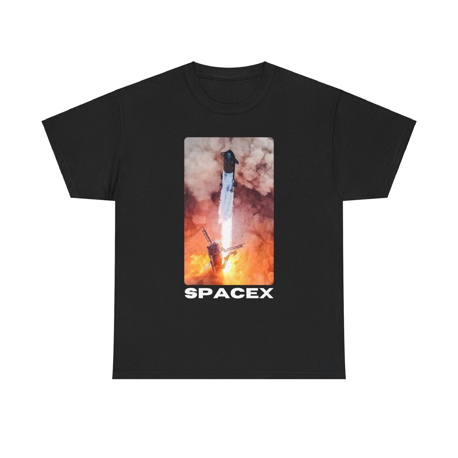GraphicThreads4-WM161 Streetwear Graphic Tees SpaceX Rocket Launch T-Shirt - Walmart.com