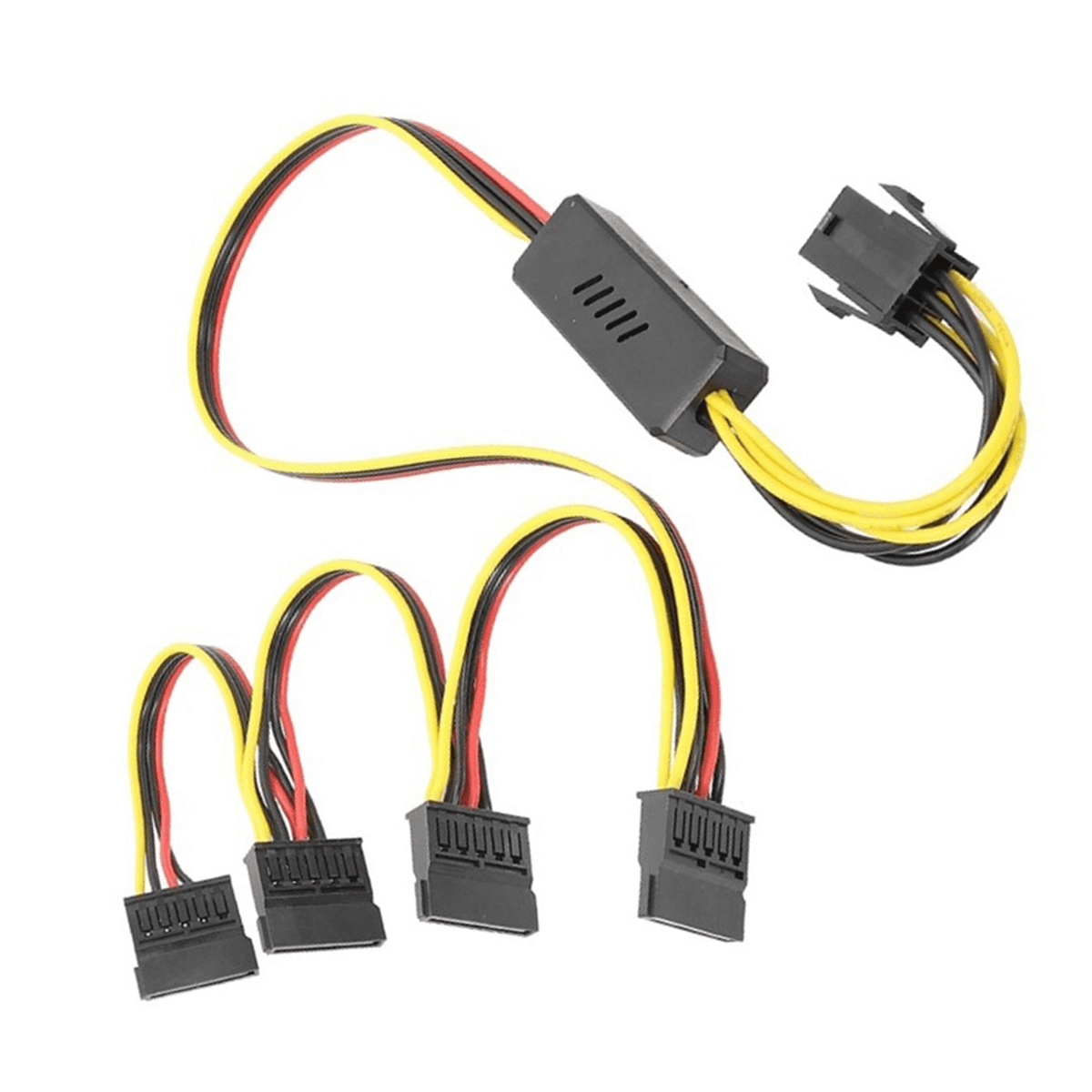 Graphics Card 6PIN to SATA Hard Drive Power Supply Cable 12V to SATA ...