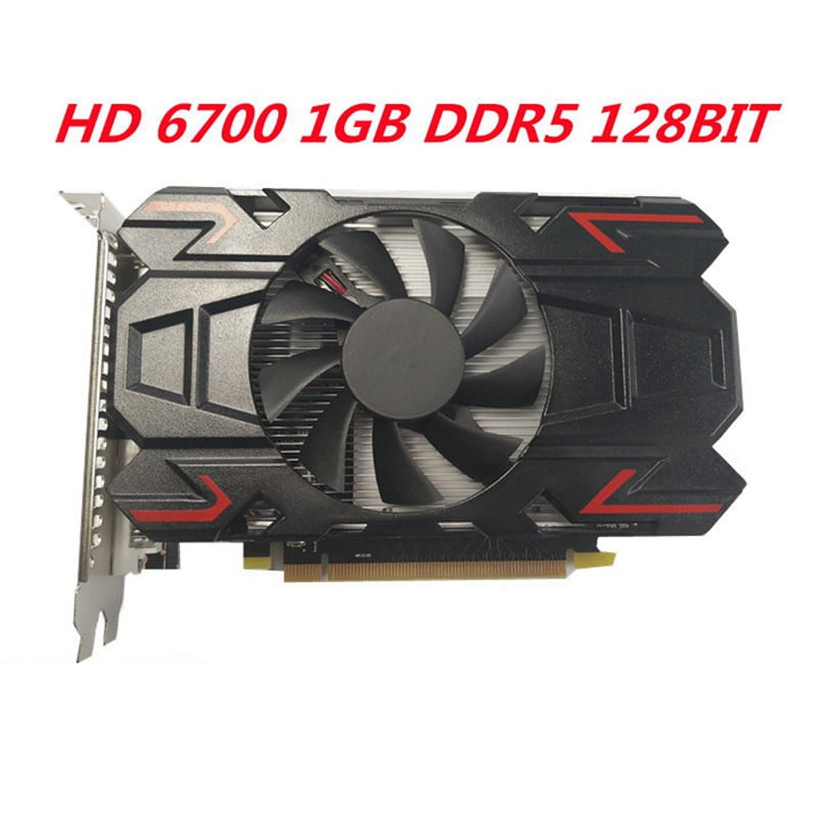 Graphics Card ATI6700 1GB DDR5 128BIT Desktop HD Games Computer ...