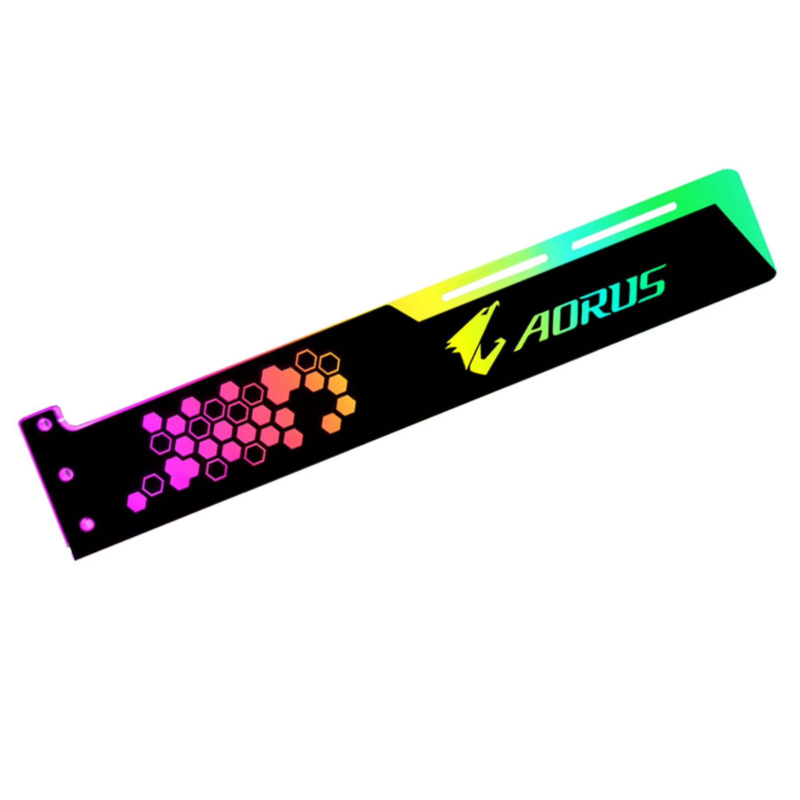 Graphics Card Bracket Luminous Strong Structure RGB 12-color LED GPU ...