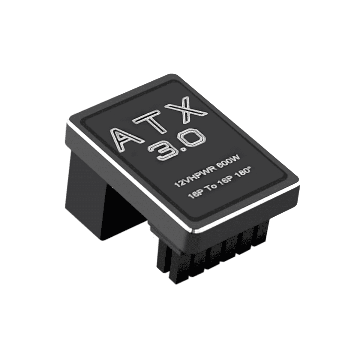 Graphics Card GPU Power Supply Adapter 180 Degree U Turn Connector 12 ...