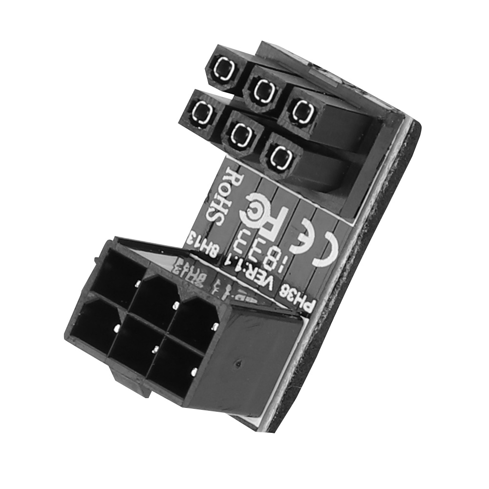 Graphics Card Power Supply Connector 6PIN Adapter 180° Turning PH36A ...