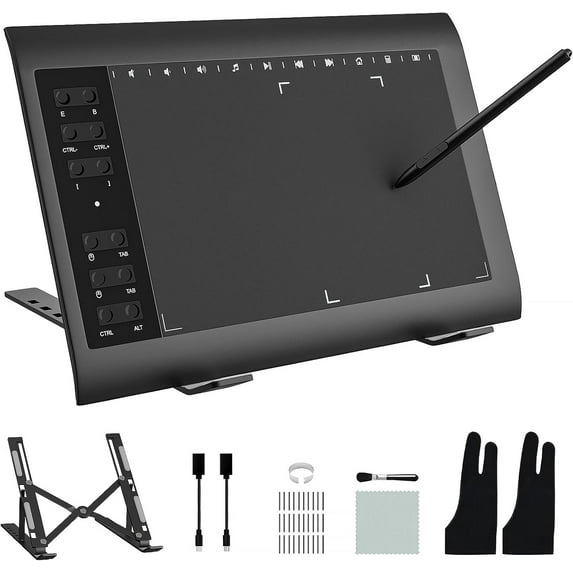 Graphics Drawing Tablet ,10x6 inch Digital drawing tablet with Bracket ...