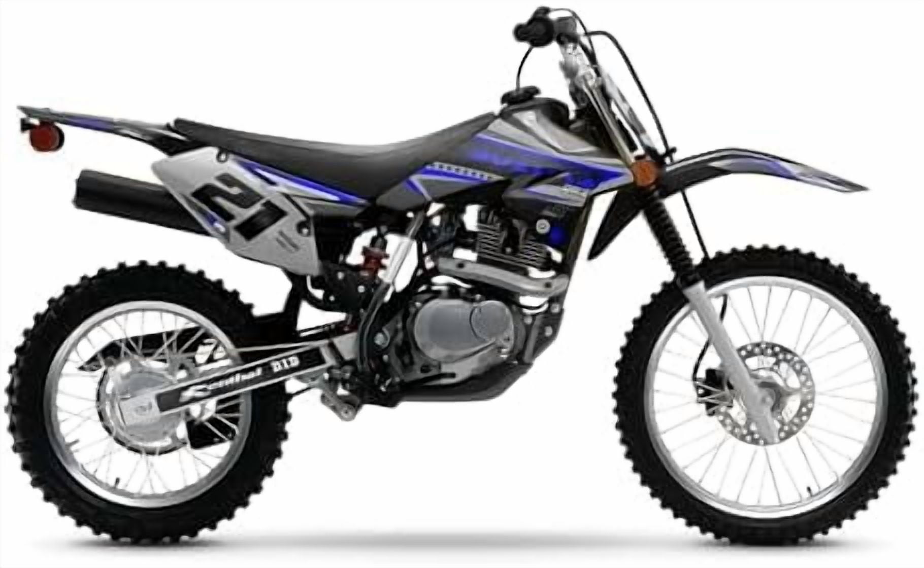 Graphics Kit for Suzuki DRZ 125 (2008-2021) Shaders Series Blue 16 Mil ...
