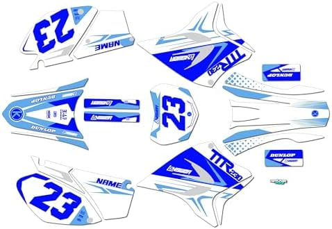 Graphics Kit for Yamaha TTR230 (2005-2023) Evader Series White 21 Mil ...