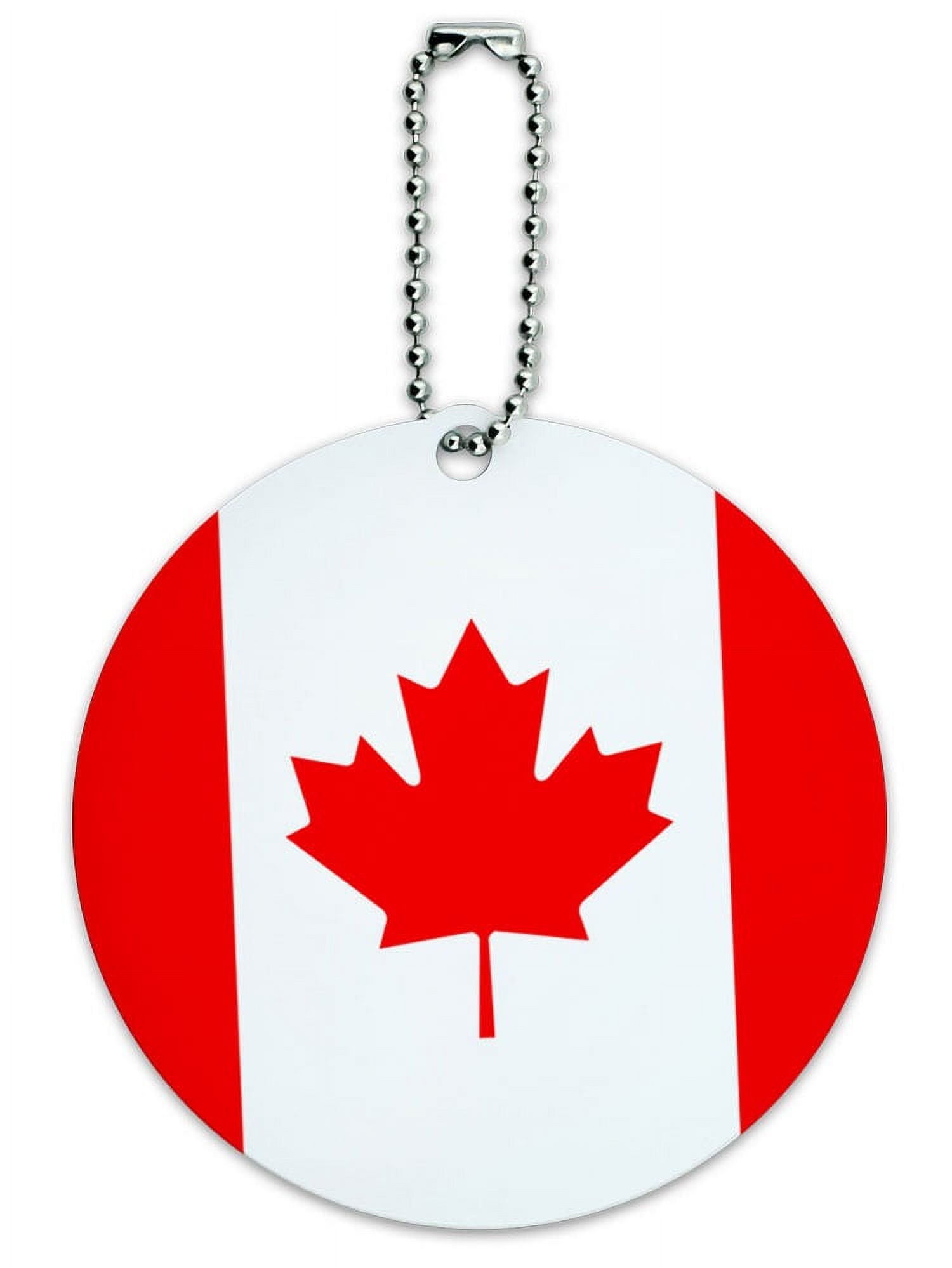 Graphics and More Canada National Country Flag Round ID Card Luggage ...