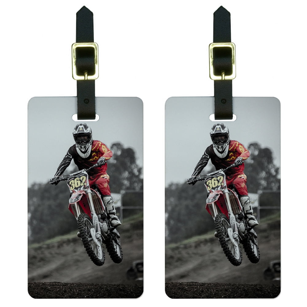Graphics and More Dirt Bike Off Road Racing Luggage Tag Set - Walmart.com
