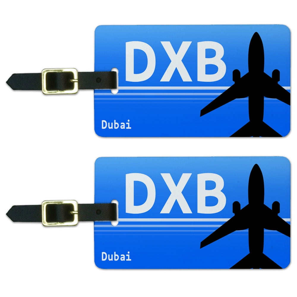 Graphics and More Dubai United Arab Emirates (DXB) Airport Code Luggage ...