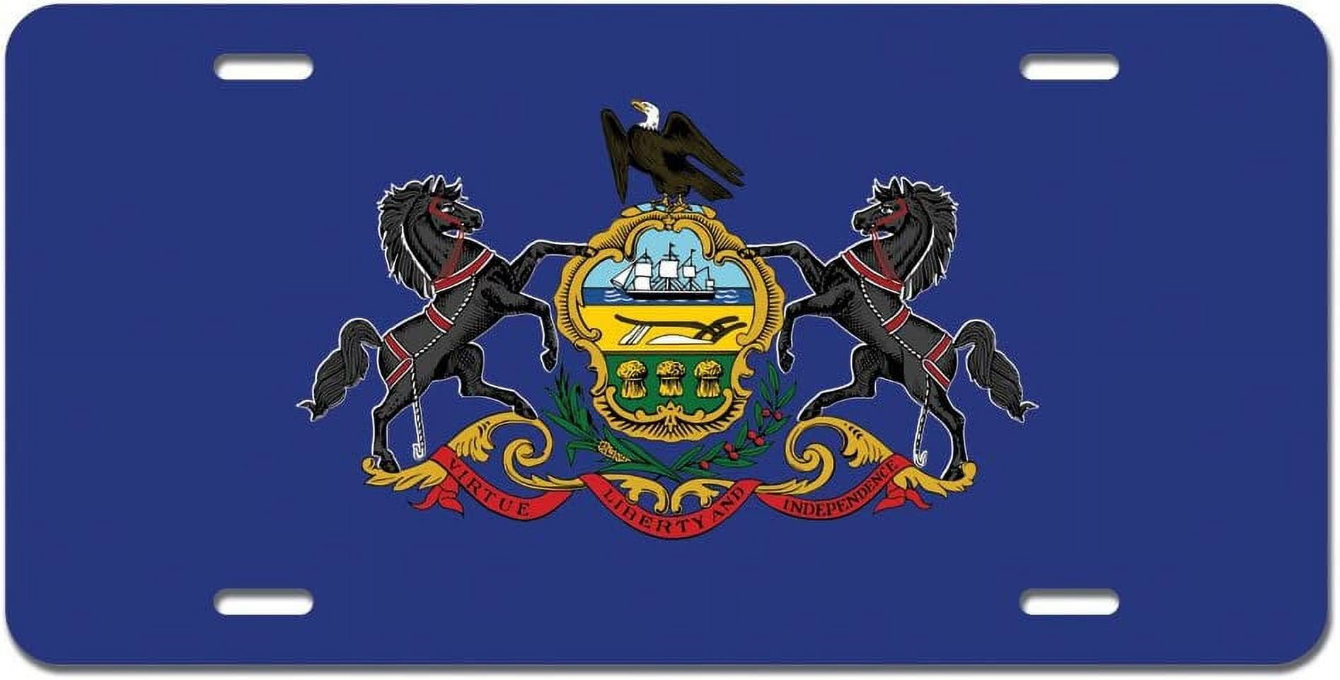 Pennsylvania State License Plate