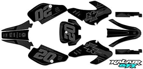 Graphics kit for Honda XR70 (2001-2003) Spear Series Gray 21 Mil - Dirt ...
