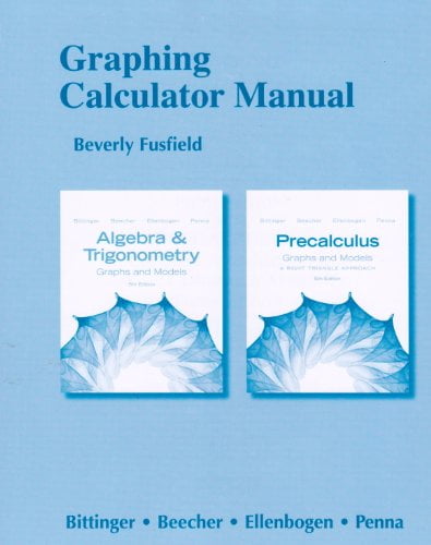Pre-Owned Graphing Calculator Manual for Algebra and Trigonometry and ...