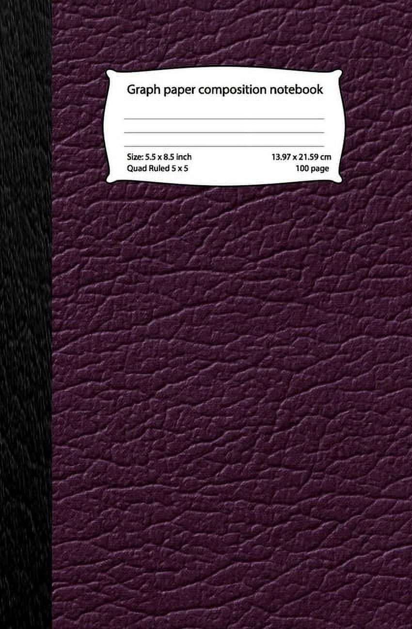 Graphing Paper Composition Notebook 5 Squares Per Inch Graph Paper